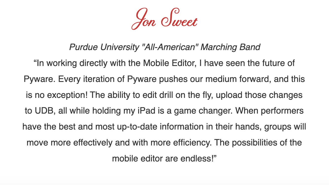 Edit from the field! - Pyware